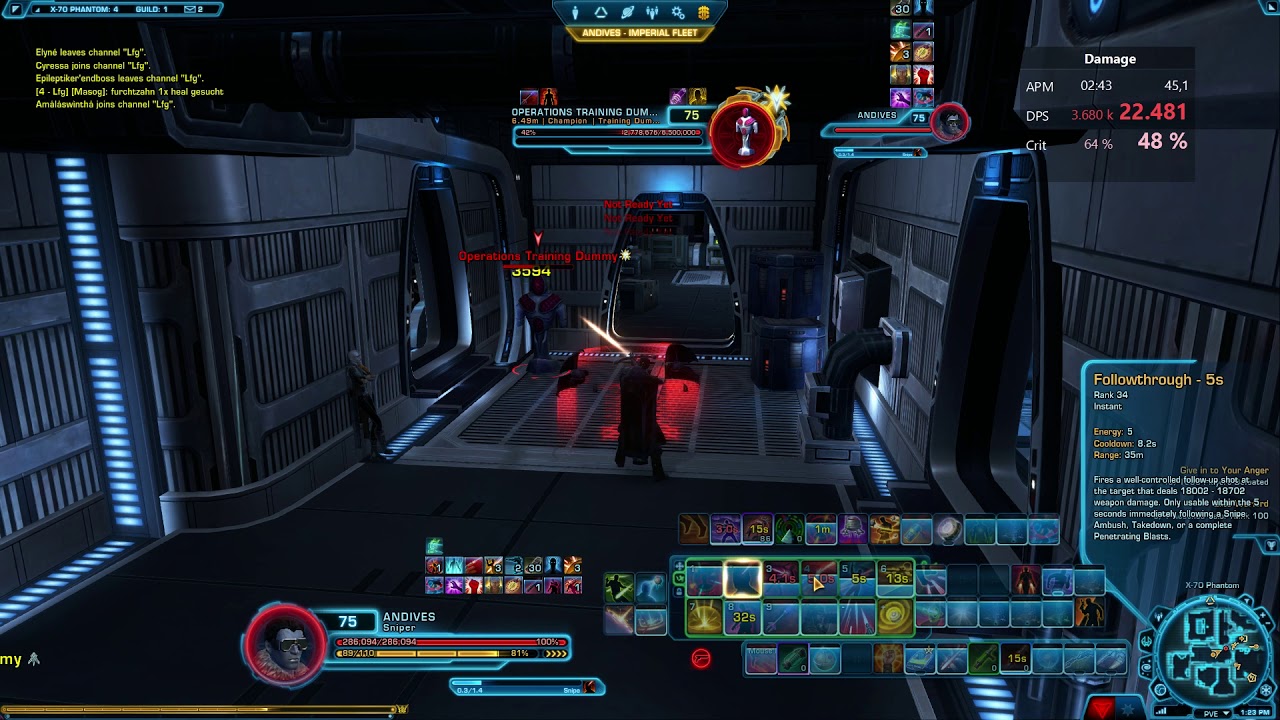 Swtor Sniper DPS (Marksman) 6.1 - YouTube