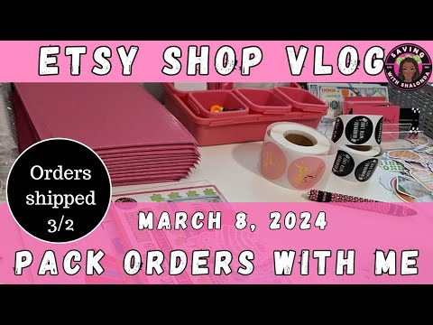 How I Package My Etsy Orders/Shipped 3/2 Low Income Savings Challenges ...