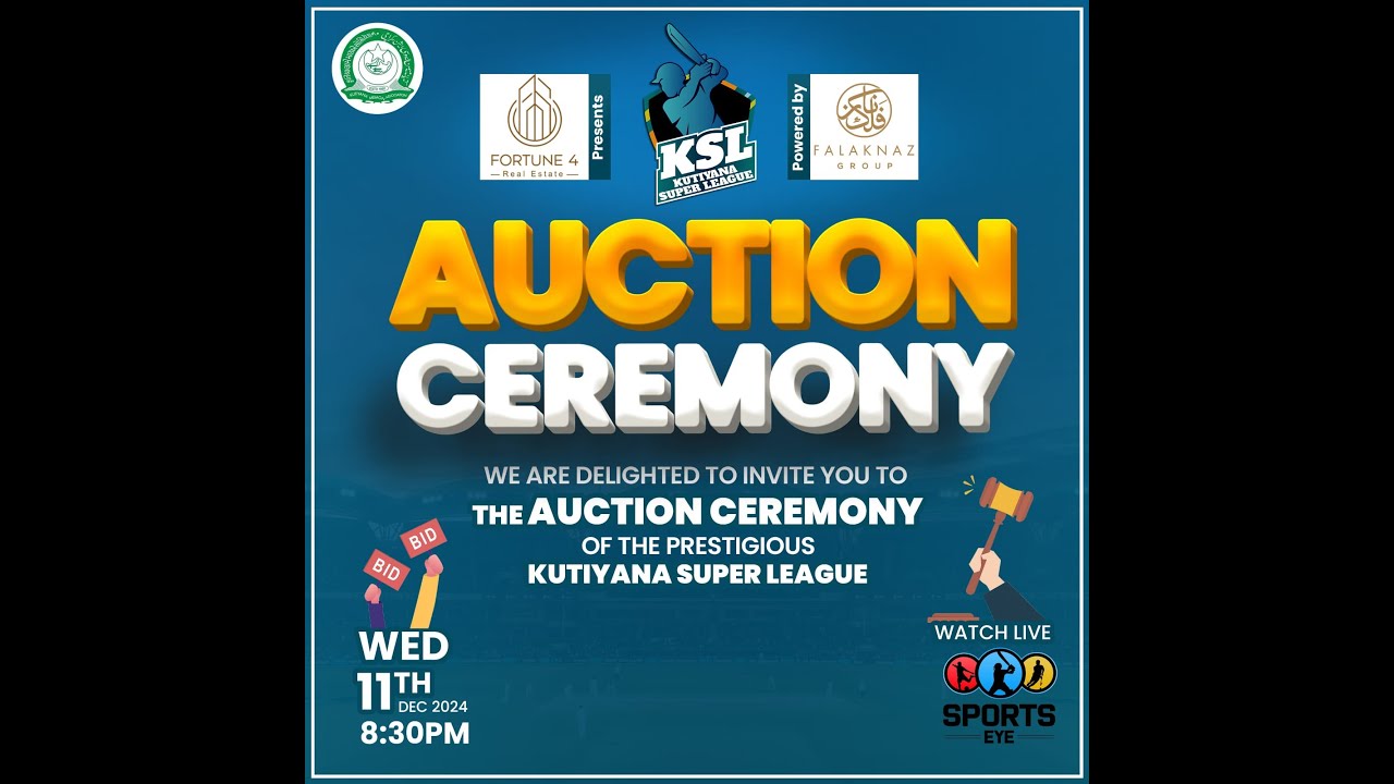 Kutiyana Super League 2024 | Auction Ceremony | - YouTube