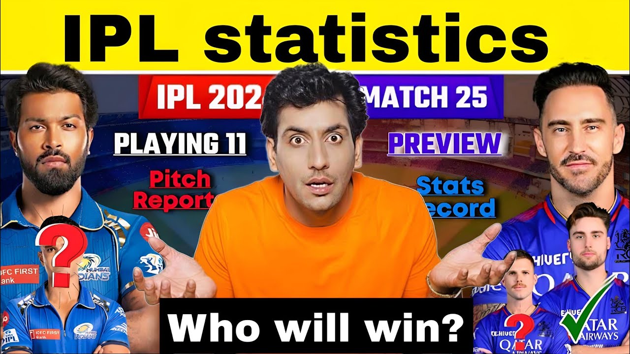 IPL STATS OF FIRST 25 MATCHES - YouTube