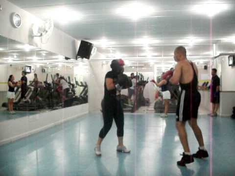 meu treino de boxe elen