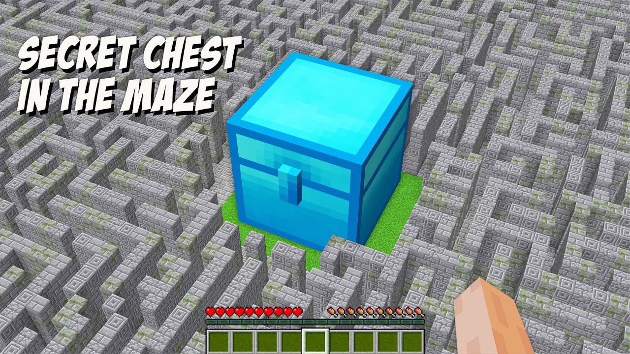 I FOUND Secret DIAMOND CHEST in Minecraft! THE BIGGEST CHEST in ...