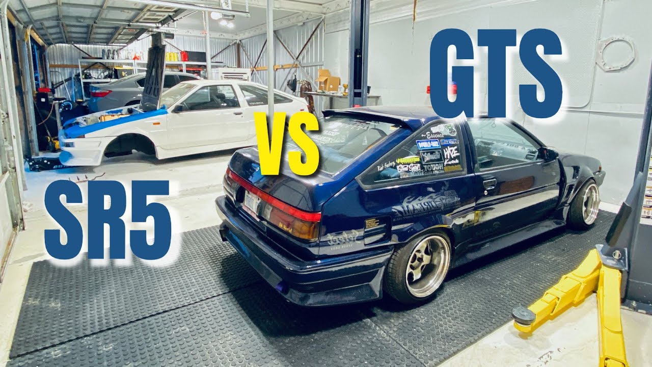 GTS VS SR5 AE86/ K24 swapped - YouTube