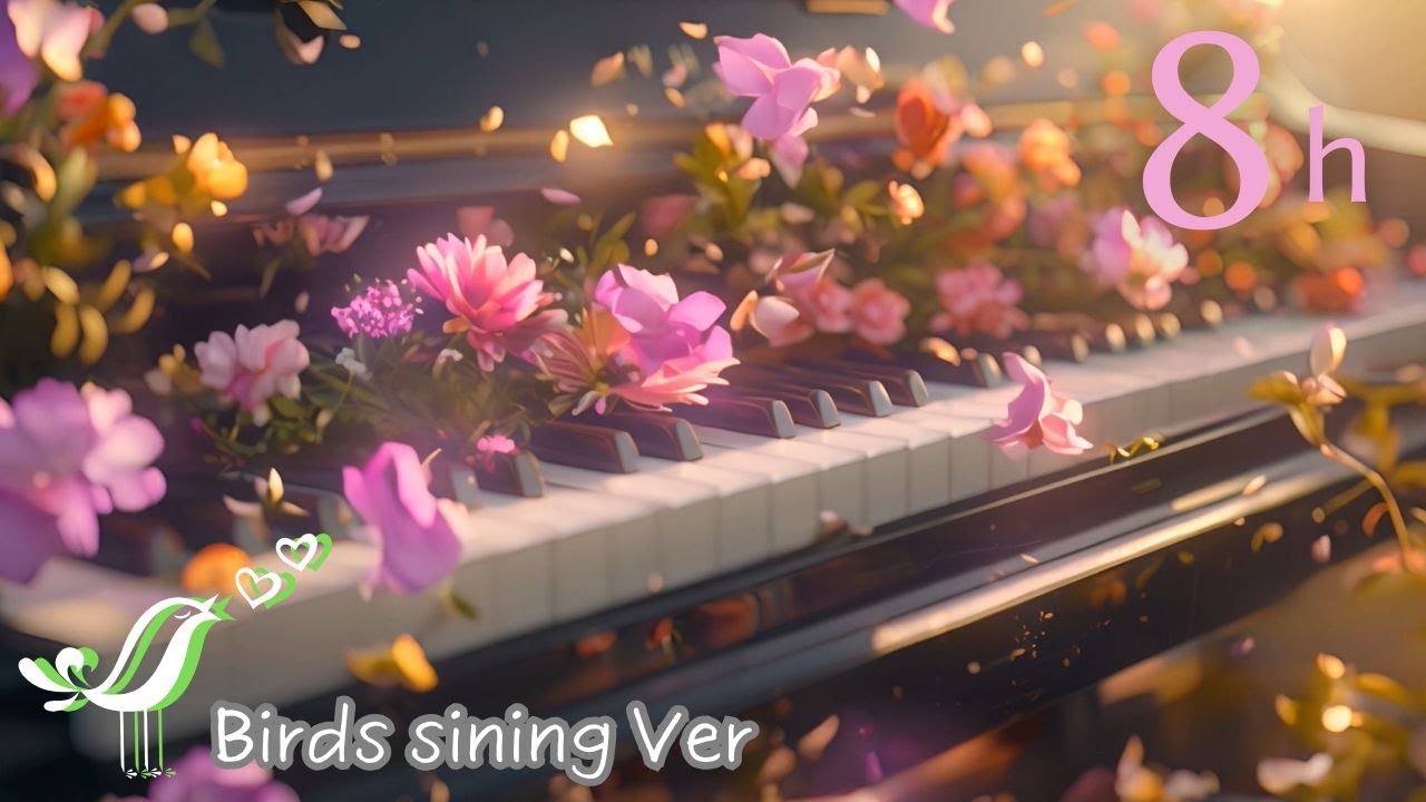 Calm Piano Music with Beautiful Spring Scene • Soothing Music for ...
