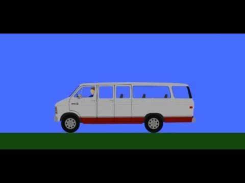 Dodge Ram Van crash test algodoo animation - YouTube
