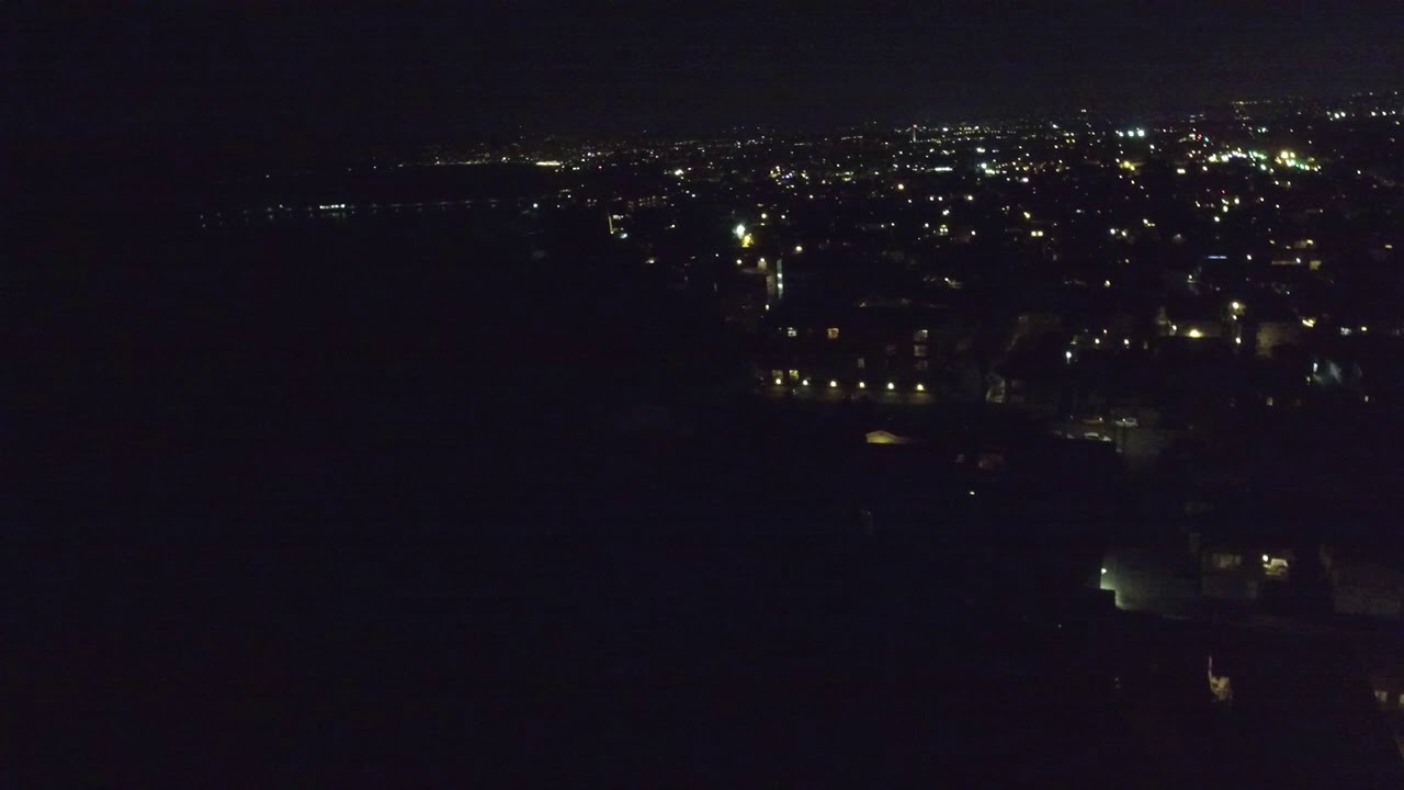 Flying over sunset cliffs at night - YouTube
