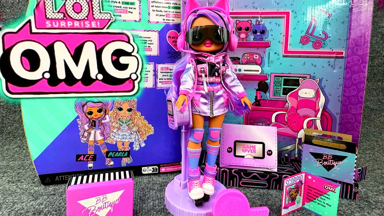 LOL Surprise OMG Gamer Girl Doll ASMR Unboxing & Review | 15 Surprises ...