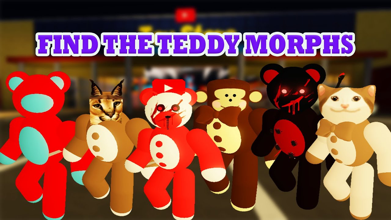 Find The Teddy Morphs - *ALL 6 NEW BADGES* - UPDATE - YouTube