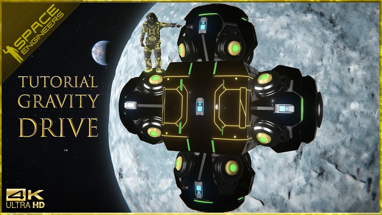 Space Engineers 🚀TUTORIAL GRAVITY DRIVE🚀 (Motor de Gravedad) Gameplay ...