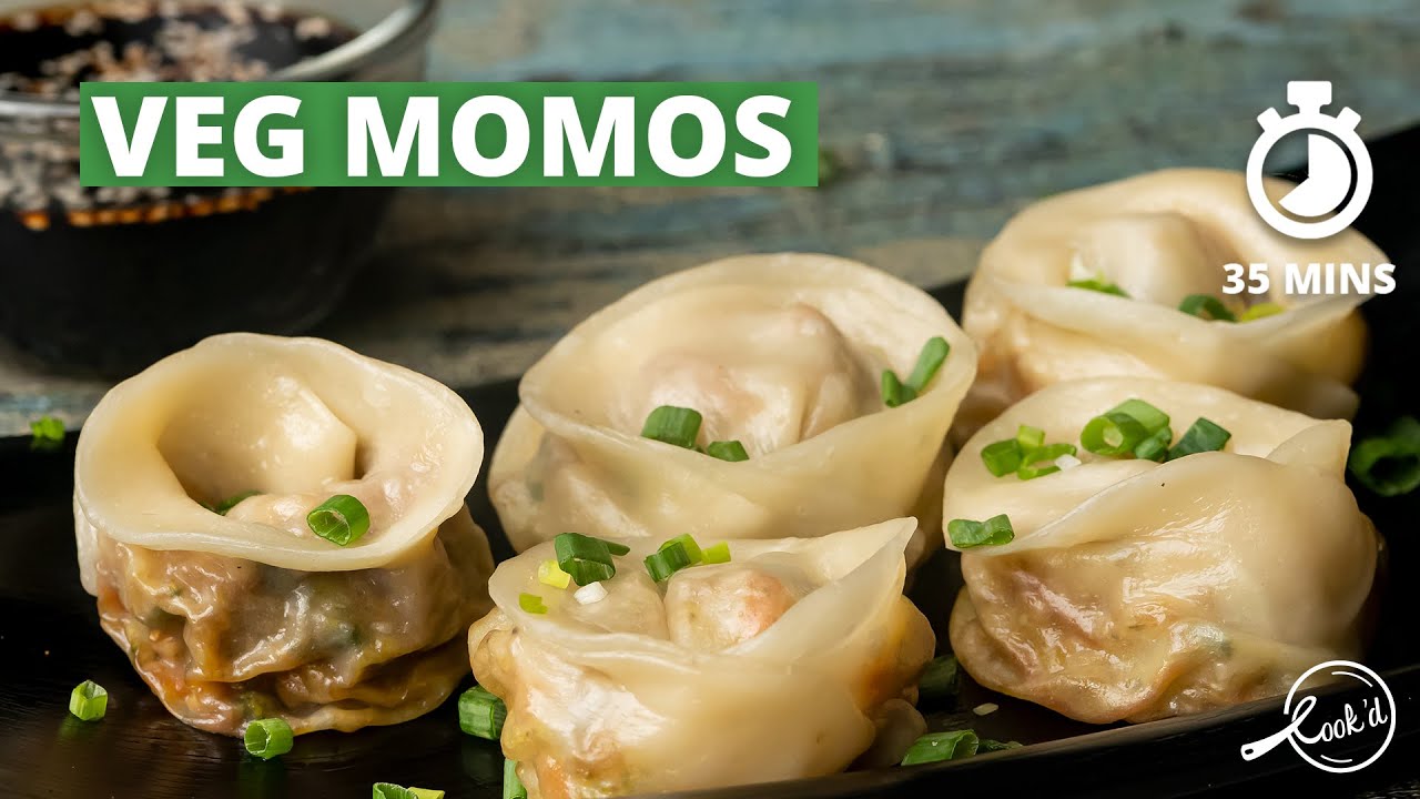 Veg Momos Recipe | Dim-Sum | Momos Recipe | How to make Veg Momos ...