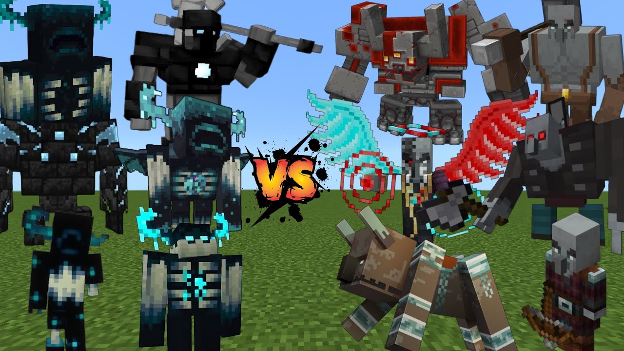 Pillager ARMY vs Wardens ARMY Battle in Minecraft - YouTube