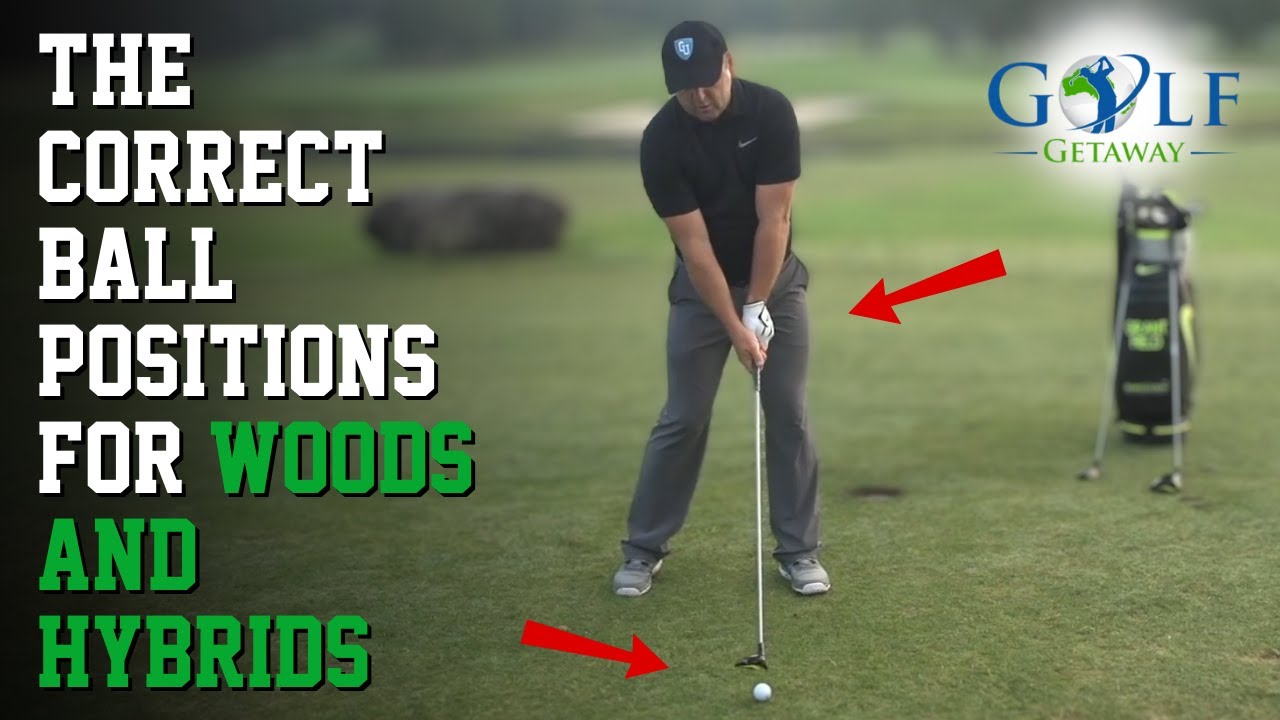 The Correct Ball Positions for Woods and Hybrids - YouTube