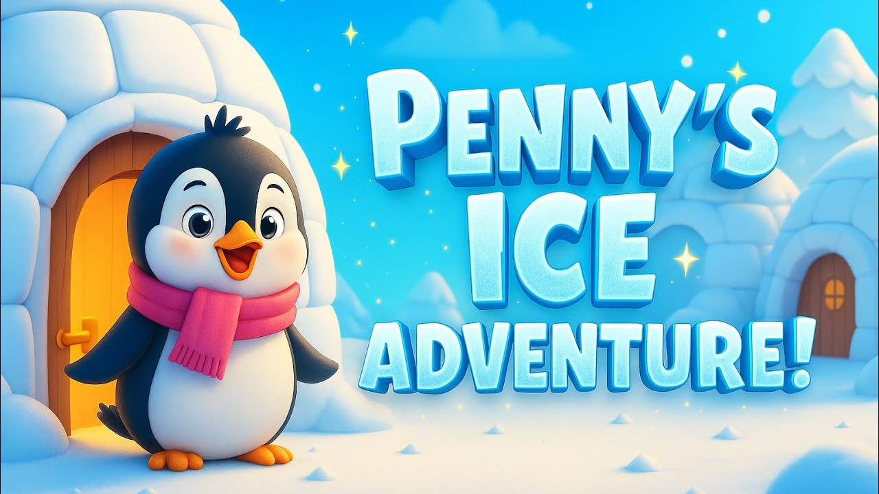 Penny the Penguin’s Ice Adventure ️ | Fun Animated Story for Kids. 🐧 ️ ...