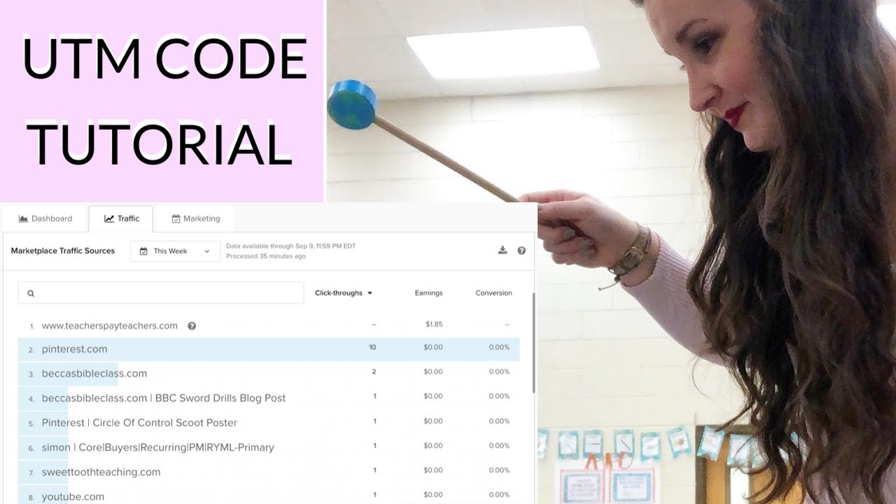UTM CODE TUTORIAL FOR TEACHERS PAY TEACHERS SELLERS - YouTube