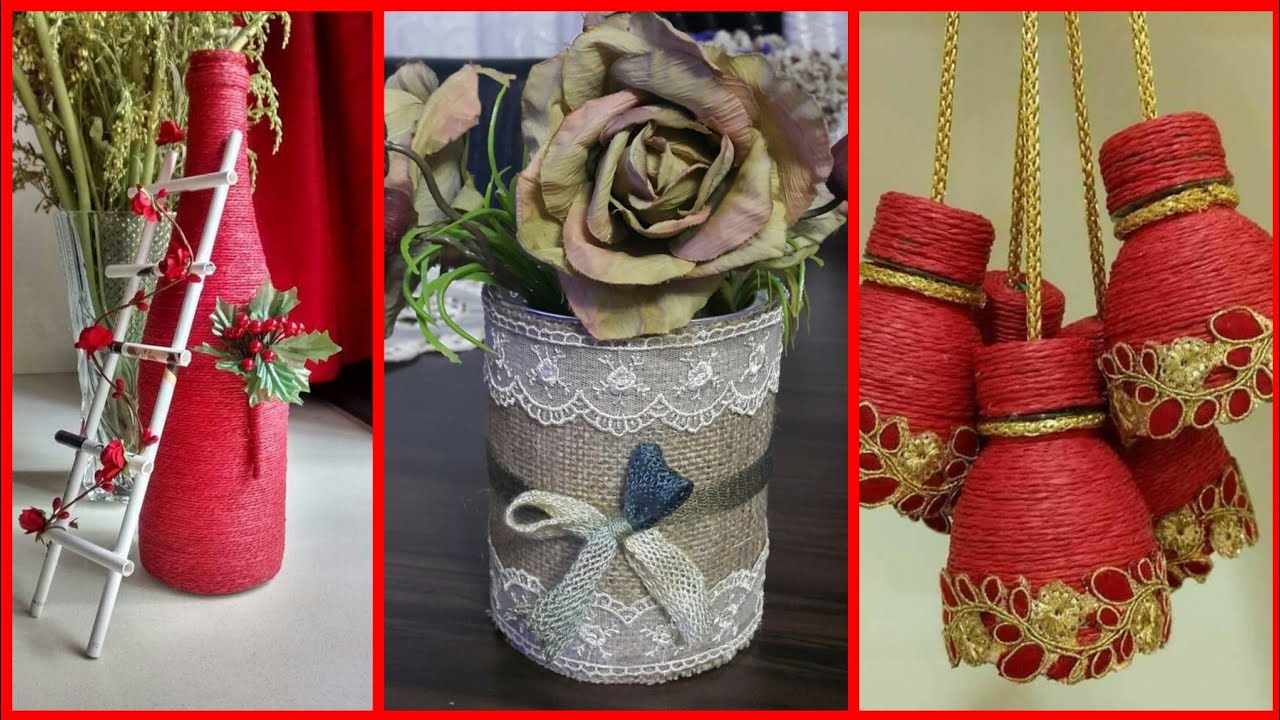 So simple and beautiful jute and roop craft ideas - YouTube