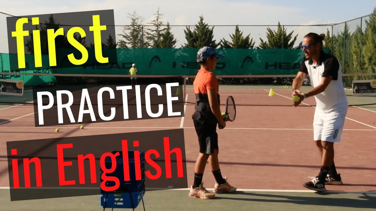 My FIRST tennis teaching video in ENGLISH!!! - YouTube