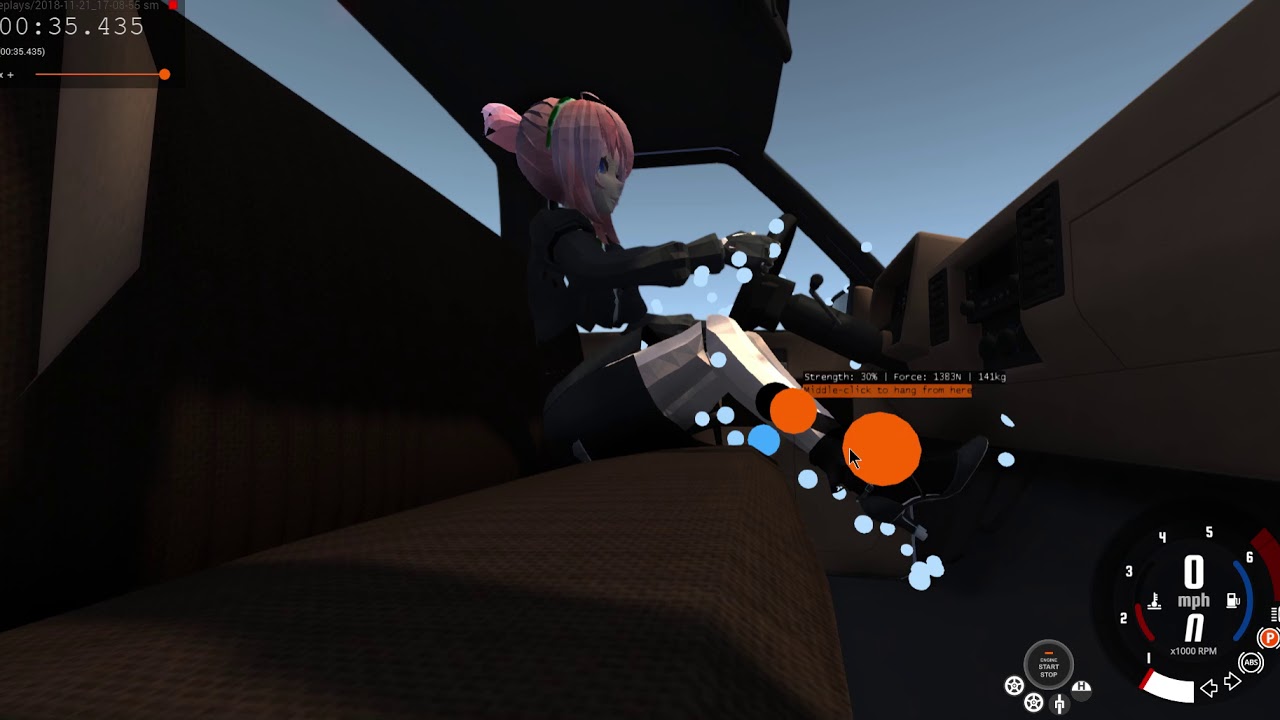 BeamNG MMD dummy model - Experiment in progress - Node manipulation ...