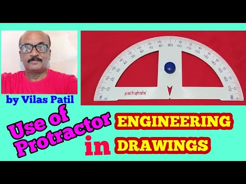 USE OF PROTRACTOR IN ENGINEERING DRAWINGS - YouTube