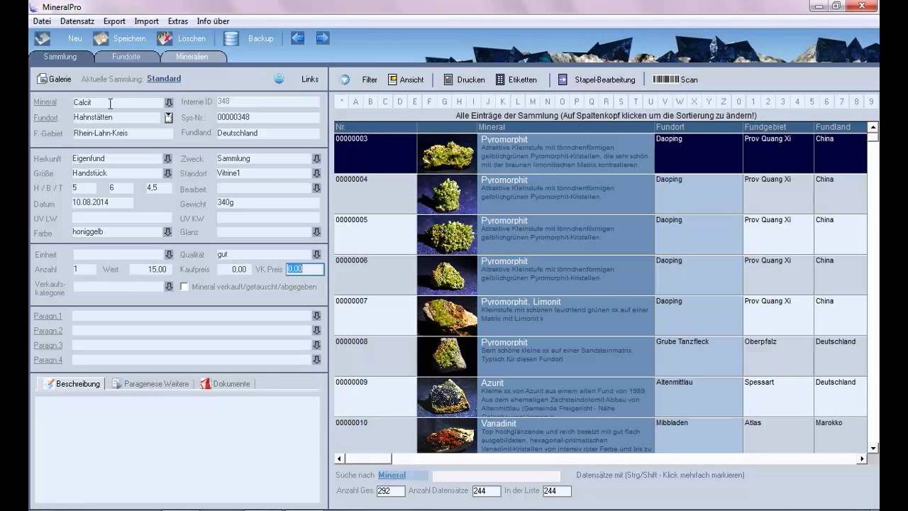 Beispiel: Datensatz anlegen. - YouTube