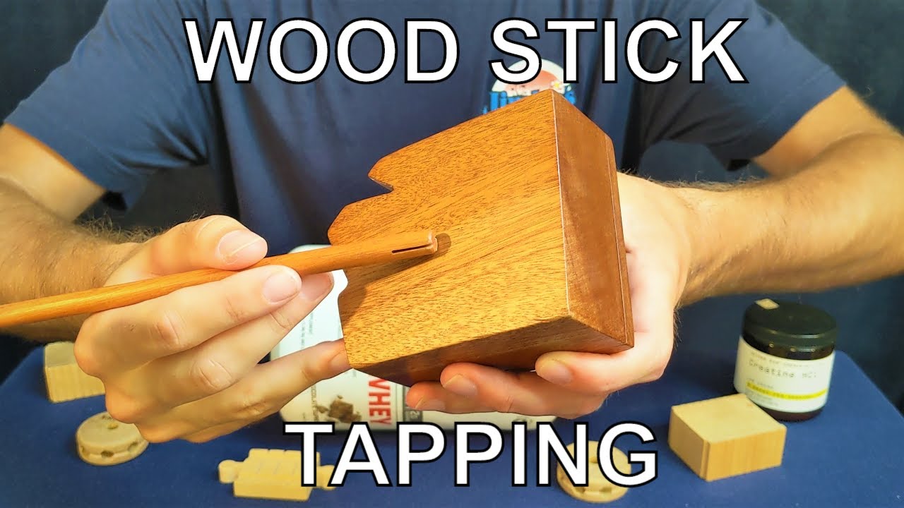 asmr TAPPING WITH WOOD STICK (no talking) - YouTube