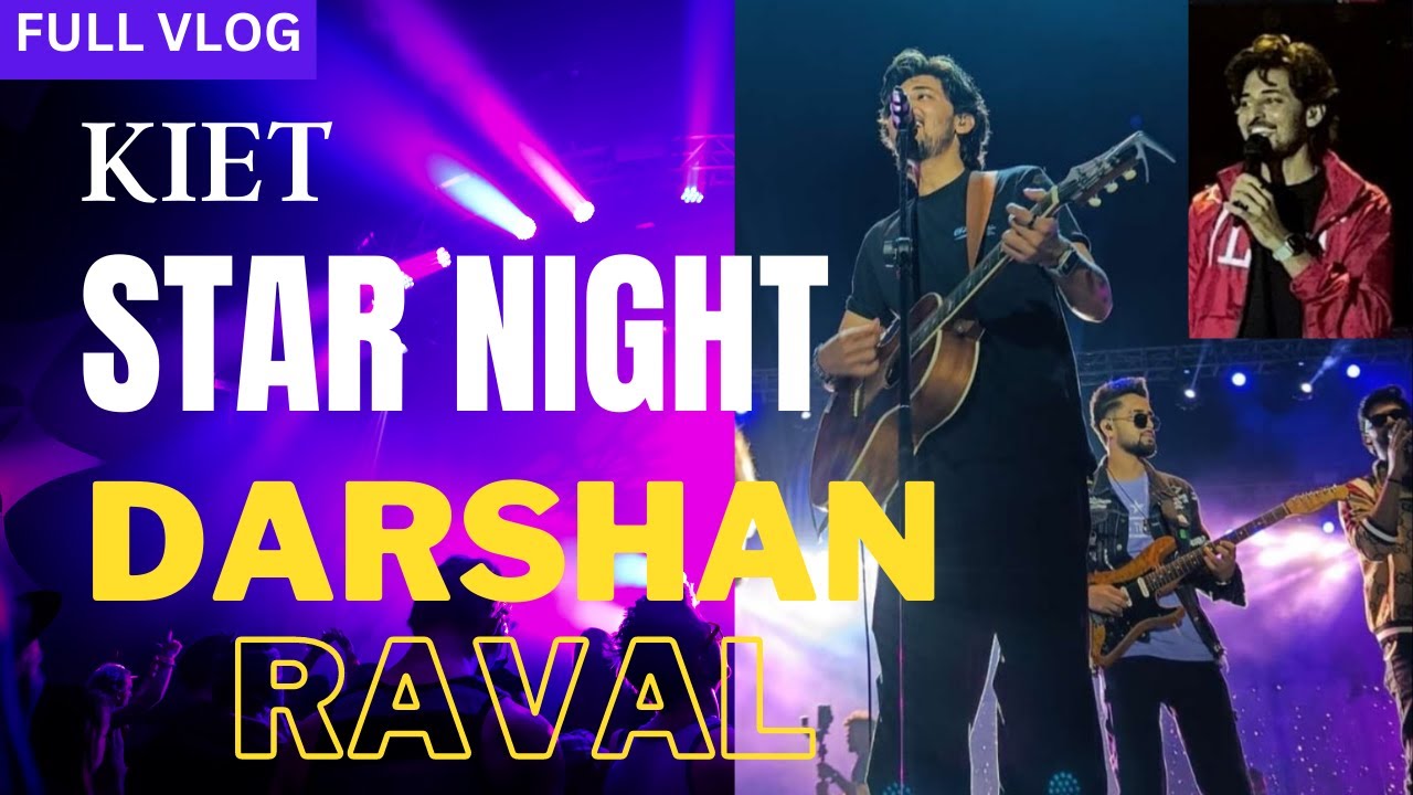 Darshan Raval Concert at KIET Ghaziabad | Full Vlog | EPOQUE College ...