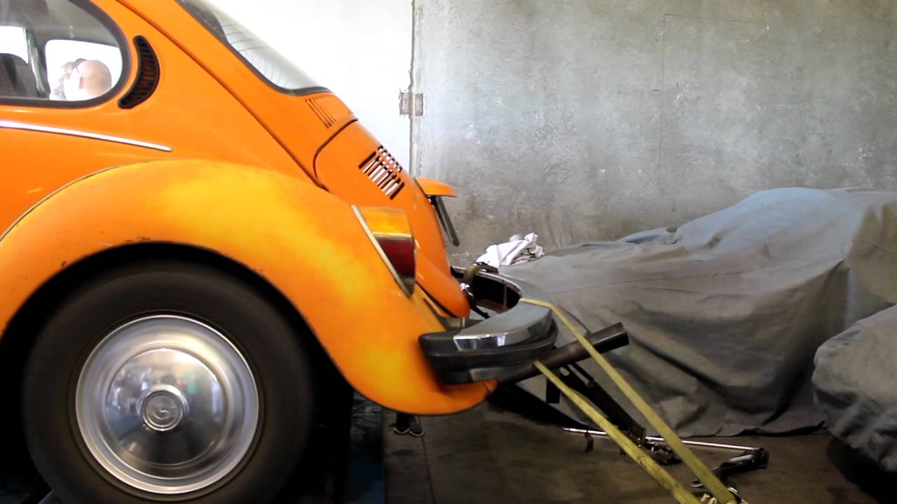 VW Bug backfire - YouTube
