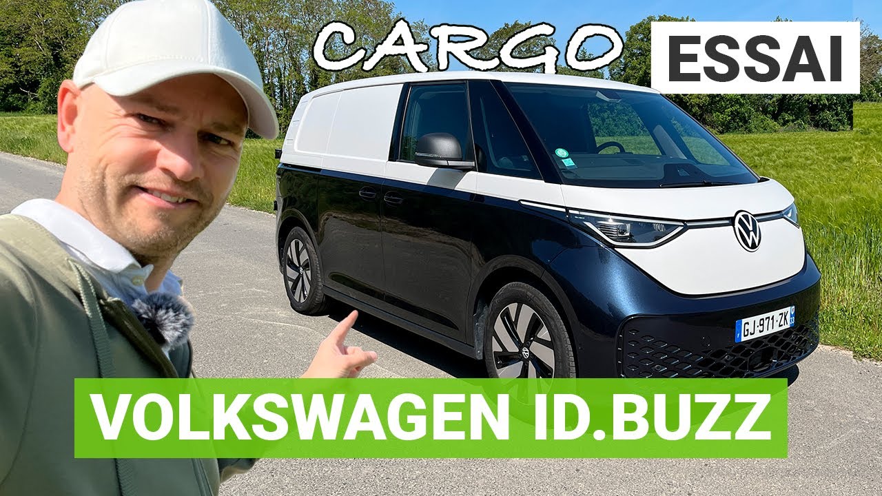 Essai ID BUZZ Cargo : l'utilitaire sexy des pros branchés ! - YouTube