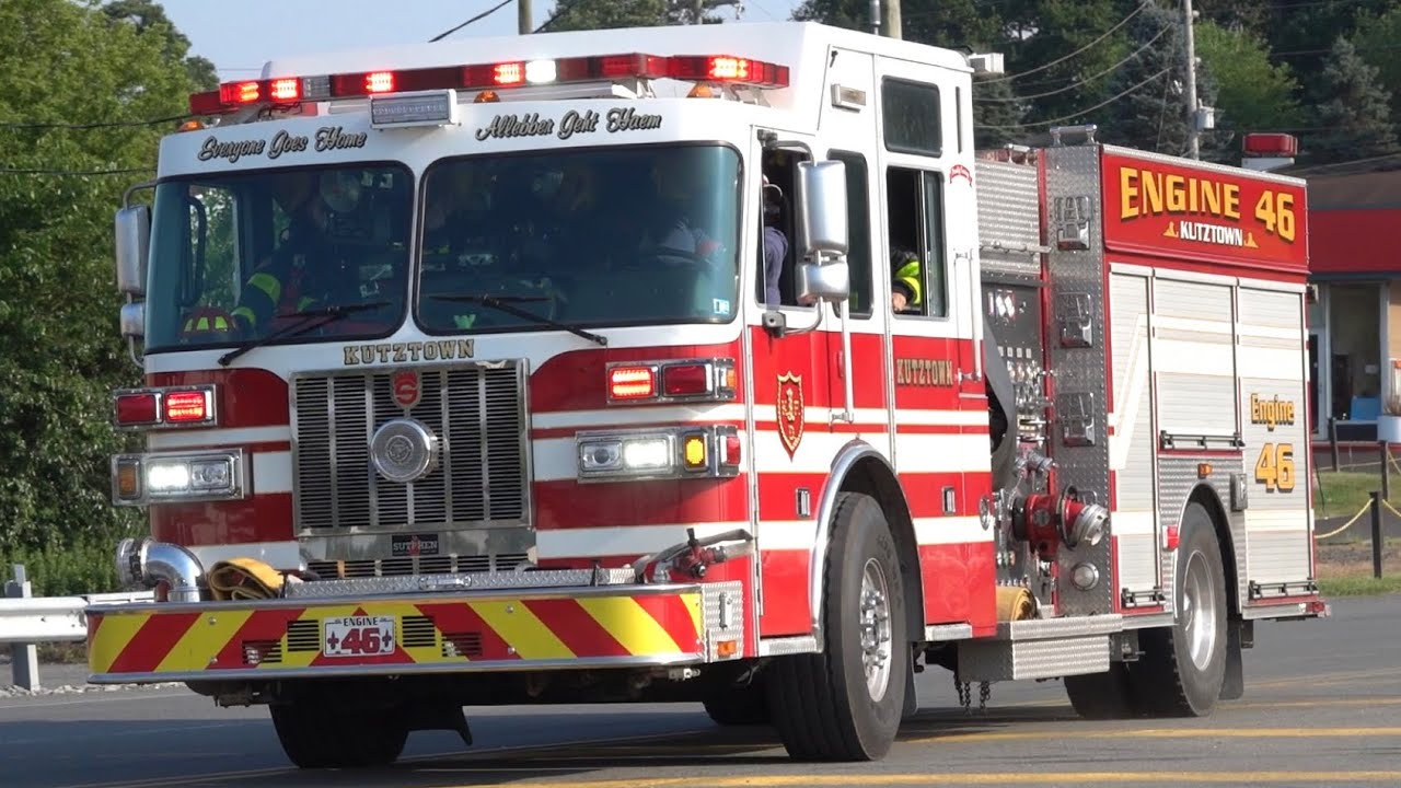 Kutztown Fire Company Deputy 46 & Engine 46 Responding - YouTube