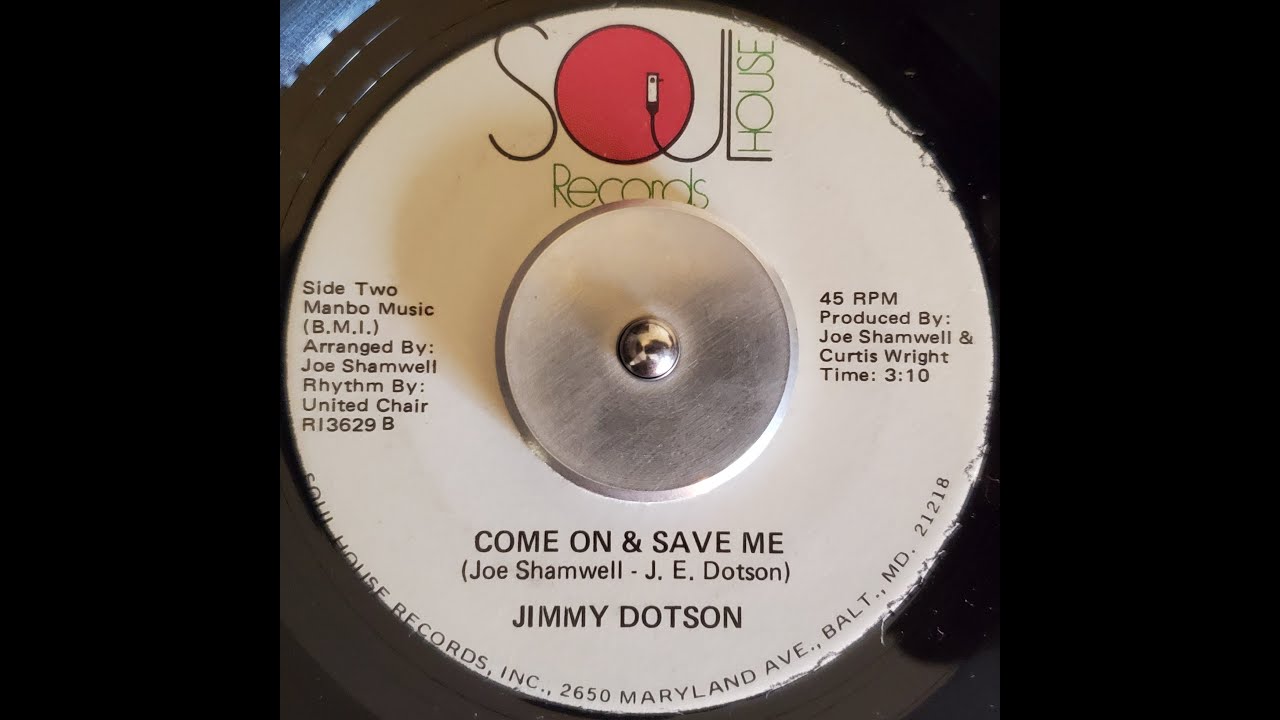 Jimmy Dotson - Come On & Save Me - YouTube