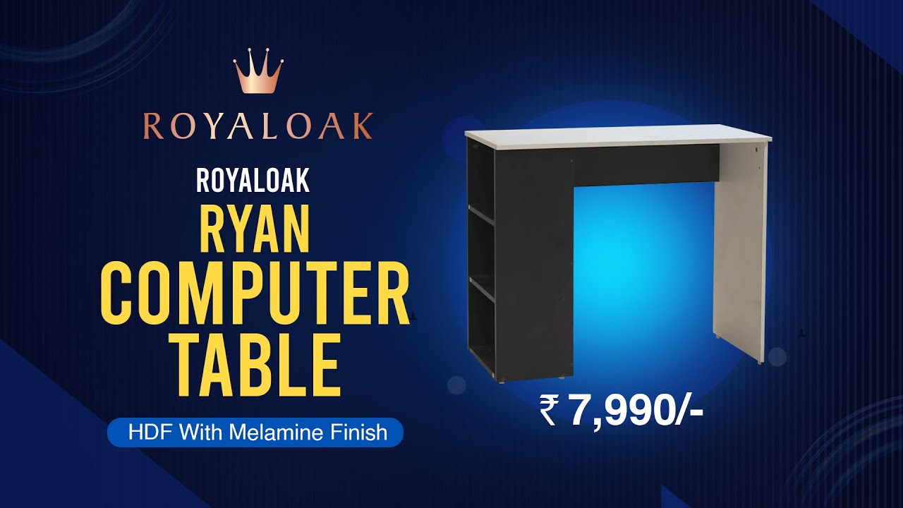 Royaloak | Ryan Computer Table - YouTube