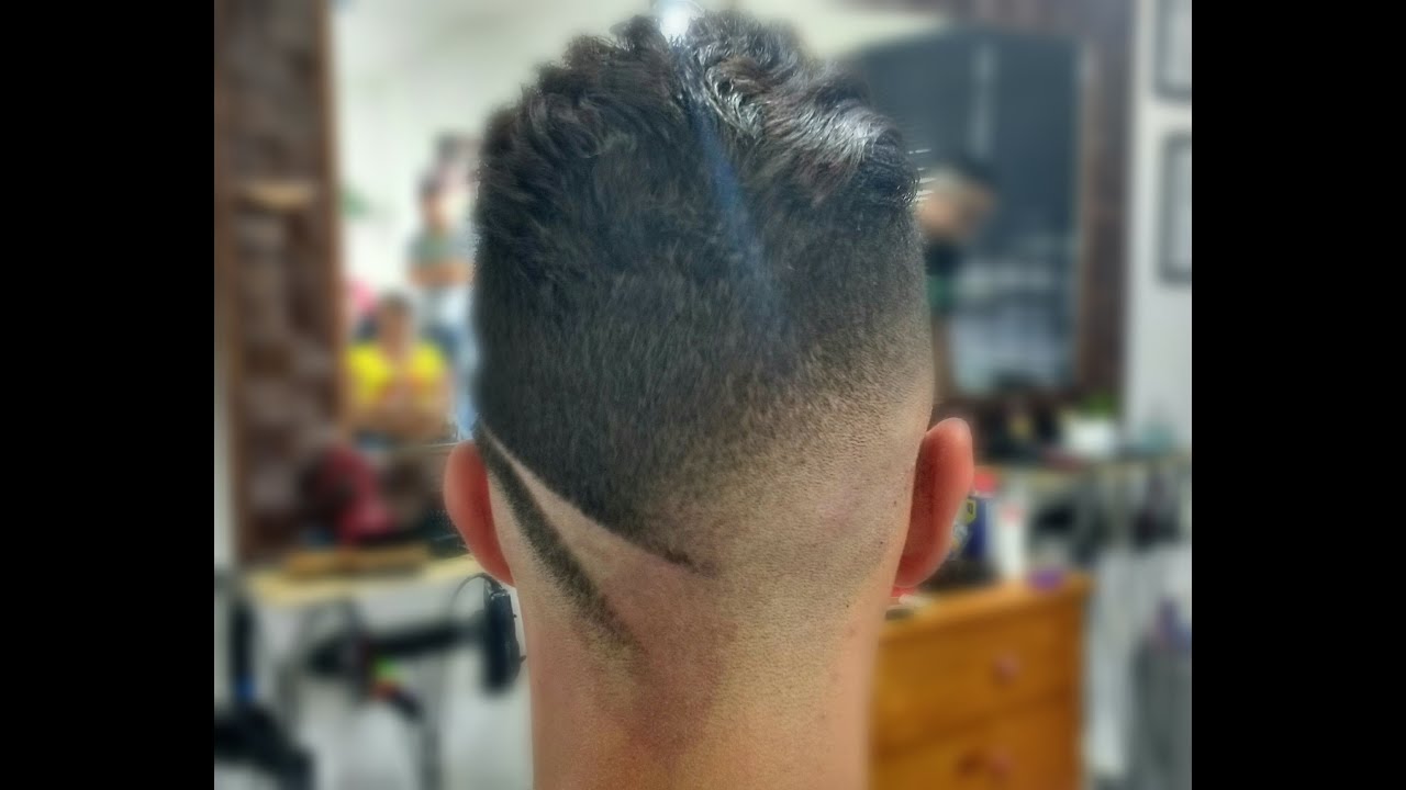 FADE ANTES e DEPOIS DEGRADE AMERICANO FREESTYLE FREEHAND UNDERCUT ...