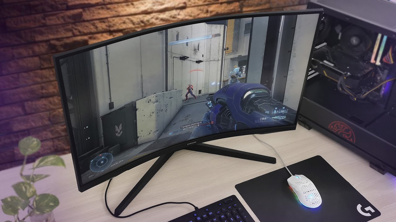 ¿Para qué sirve un monitor Curvo? Samsung Odyssey 32G5 - YouTube