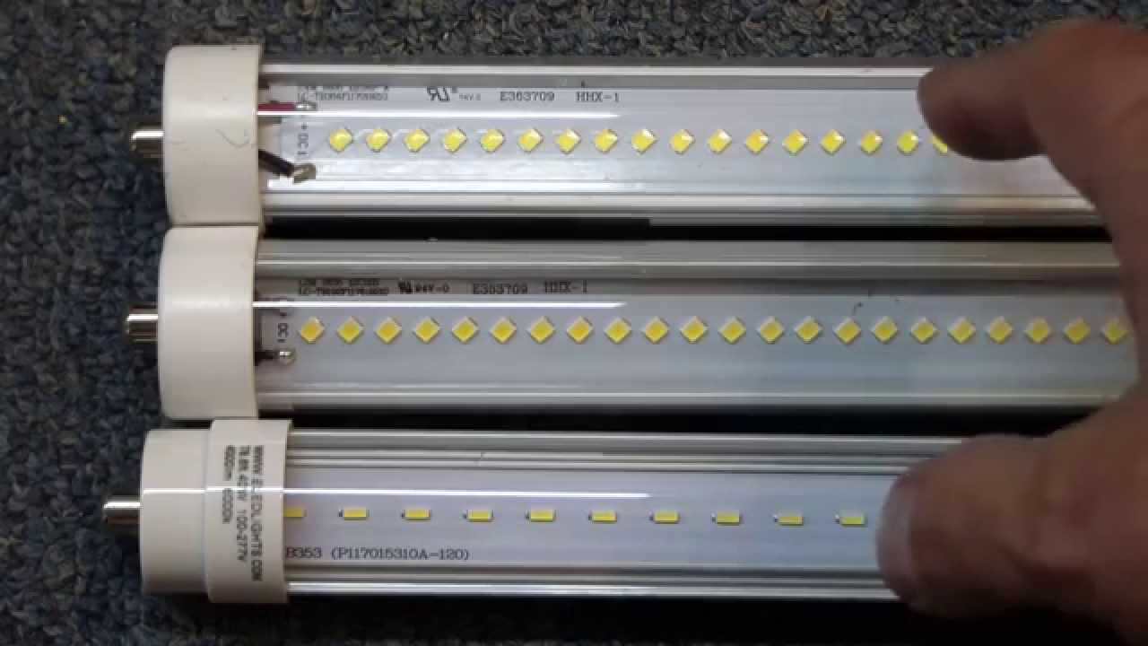 eLEDLights.com 8' Tube Bulb Review - YouTube