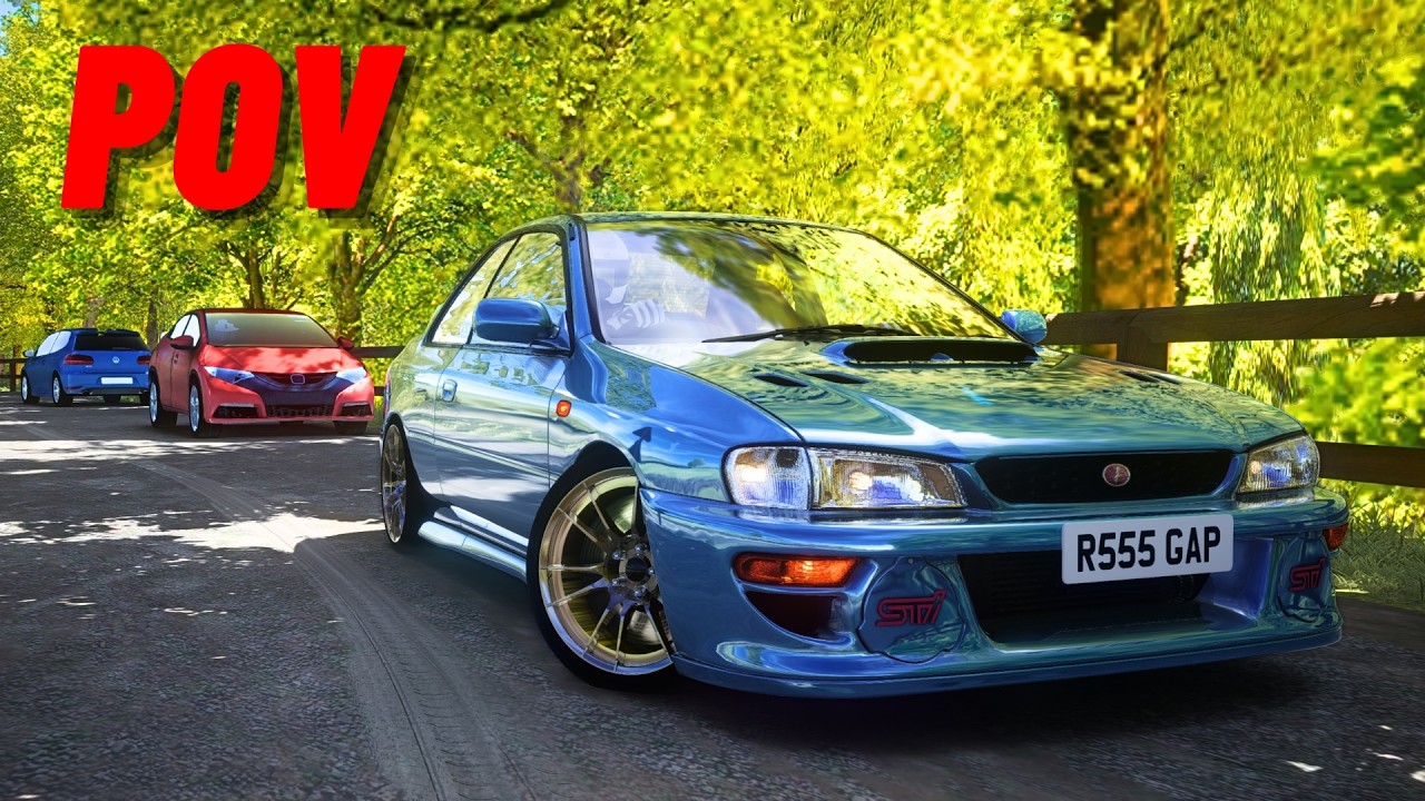 Spirited POV Drive In This 800 Bhp Subaru Type R STI | Logitech G29 ...