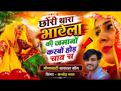 New Meena Geet ✓✓ छोरी थारा भाऐला की जमानों करबो होड़ चाव च!! सिंगर कजोड़ भाल!! मीणावाटी गीत 2026