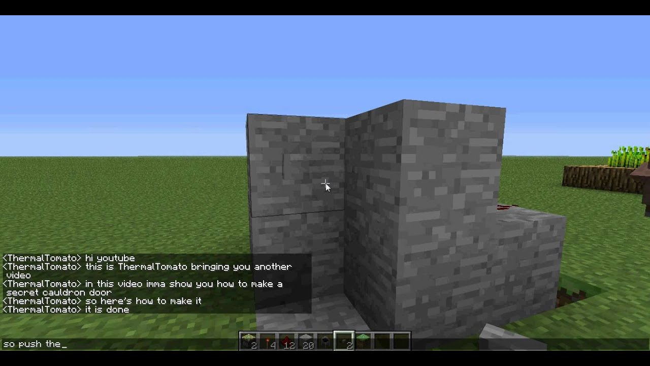 Minecraft Secret Cauldron Entrance - YouTube