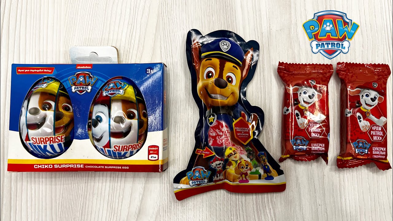PAW PATROL🤩 SUPER SATISFYING YUMMY SWEETS UNBOXING ASMR | No Talking ...