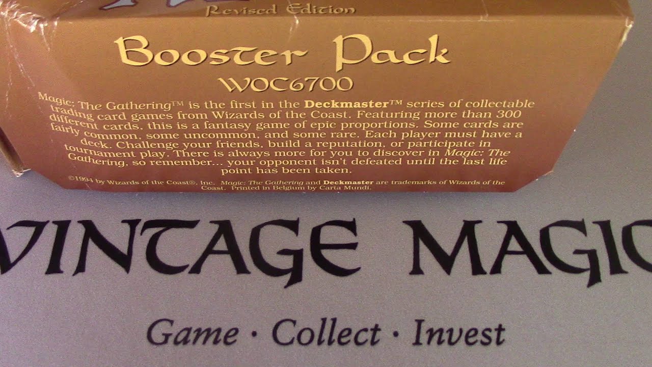 Revised Booster 9 box 2 MTG Magic the Gathering Opened! Enjoy ...