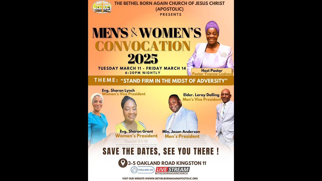 Men 's and Women's Convocation, March 11, 2025 Night 1 - YouTube