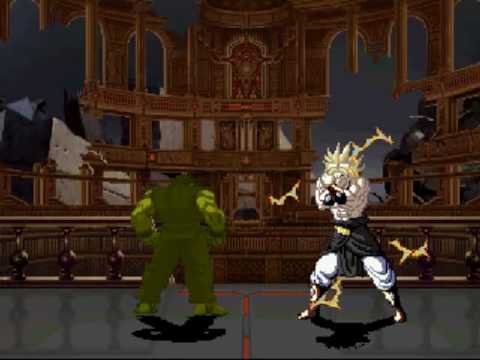 SWG Mugen - Legendary Ryu vs Nightmare Broly SSJ4 - YouTube