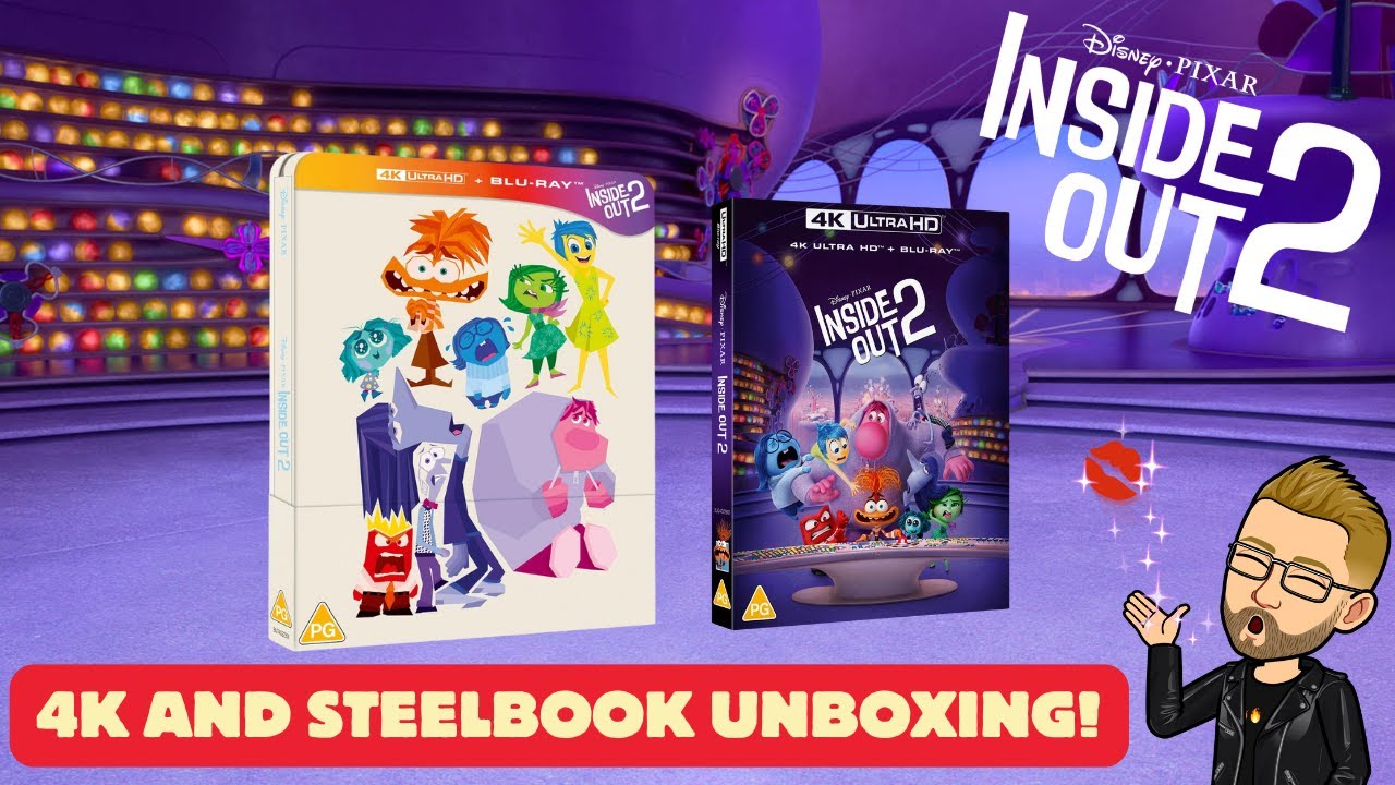 Inside Out 2 Steelbook and 4K Unboxing - YouTube
