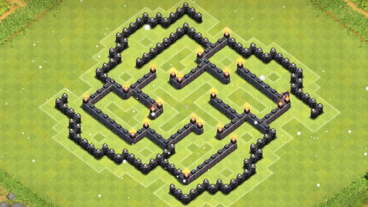 Clash of Clans - NEW Town Hall 7 Clan Wars/Trophy Base! Speed Build ...