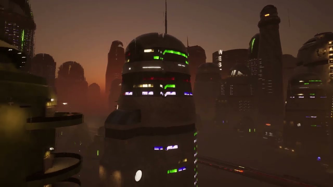 Mega-City One - test with random background sound - YouTube
