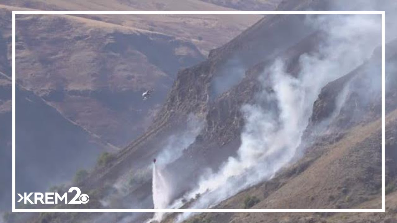 Fire crews responding to wildfire near Colfax - YouTube