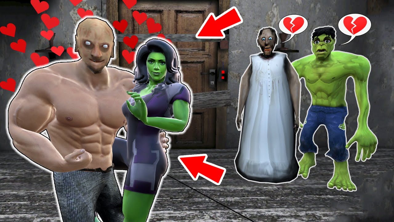Grandpa-Strongman vs Hulk-Weakling vs Loves Girl-Hulk - funny horror ...