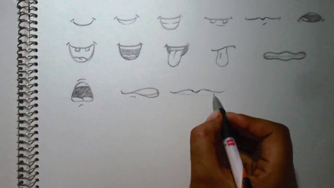 Part 03 - Chapter 04- How to draw cartoon mouth in 20 different styles ...