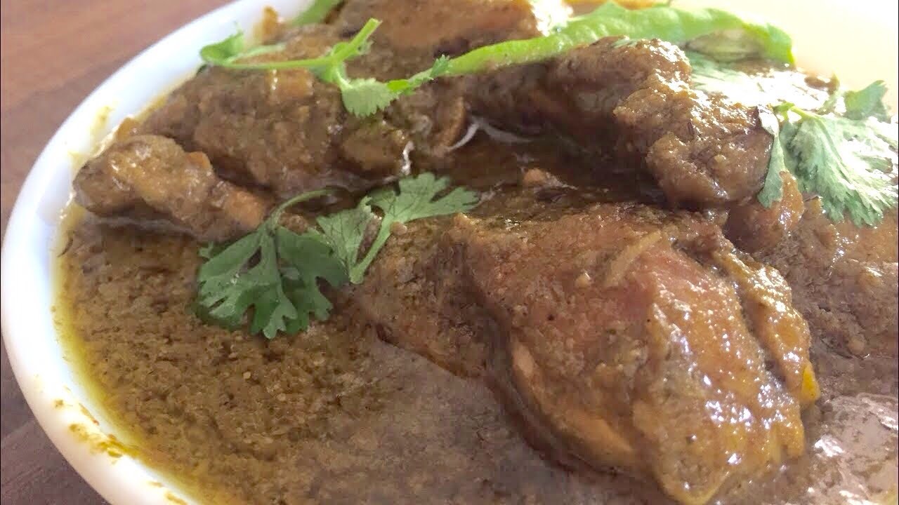 Hyderabadi Green Chicken Curry | How To Cook Hyderabadi Chicken | Easy ...