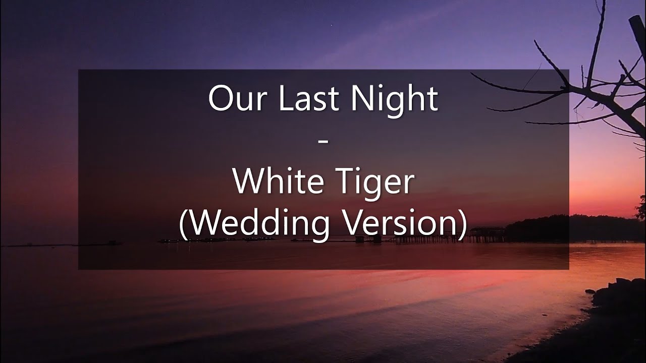 Our Last Night - White Tiger ( Wedding Version ) ( Lyrics Video ) - YouTube