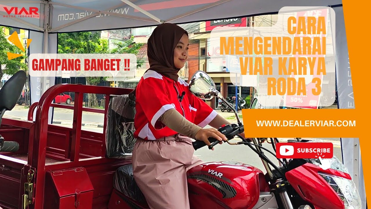 CARA MENGENDARAI VIAR KARYA RODA 3 || DEALER VIAR SUMSEL - YouTube