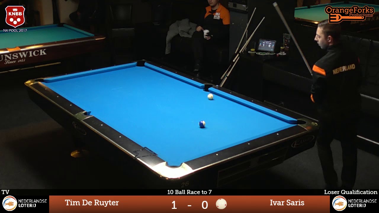 NK 10-ball 2017 | Tim De Ruyter v Ivar Saris | LQ Finaleronde - YouTube